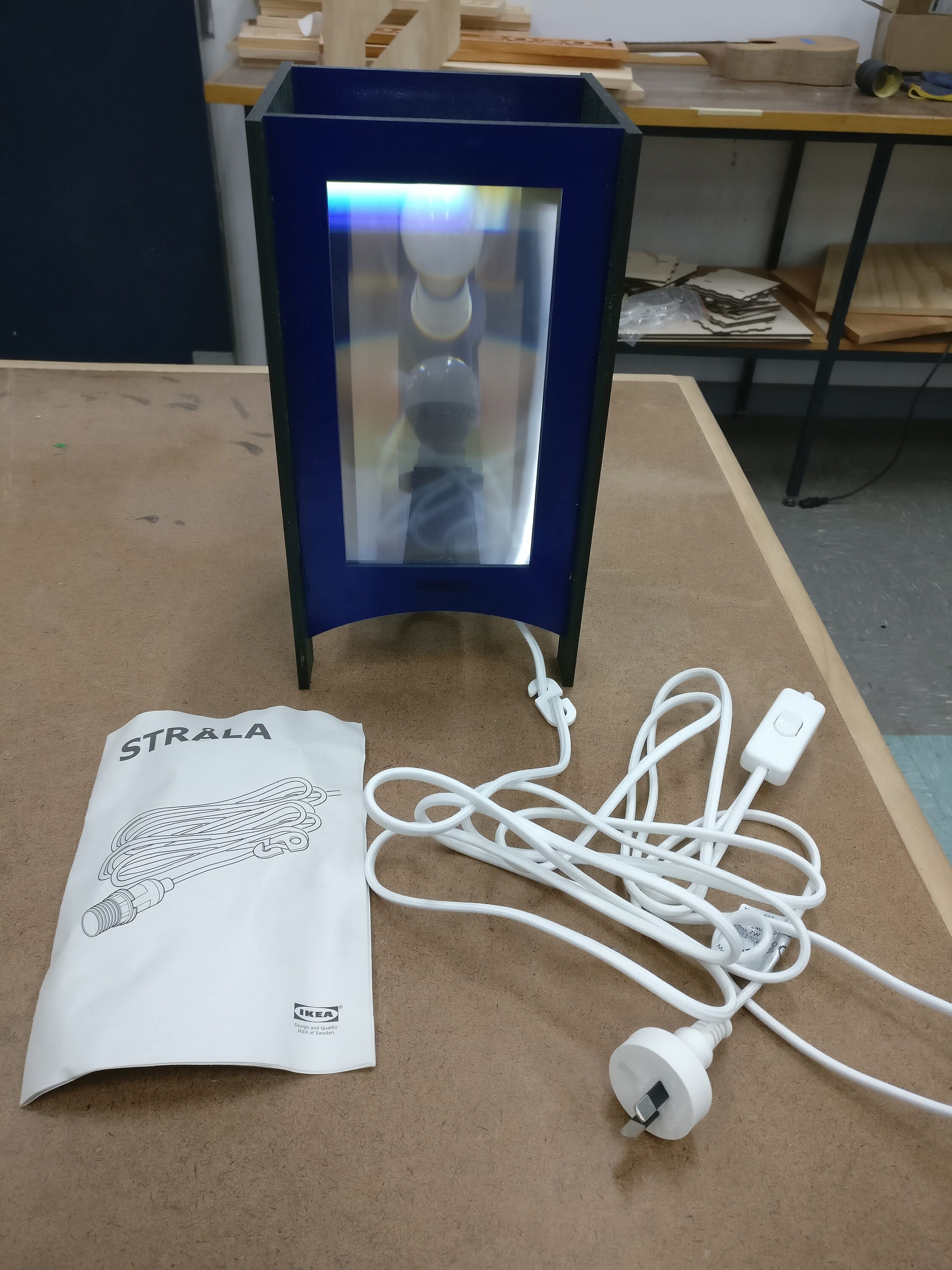 Laser Cut Lamp Pattern for Ikea Strala Light - Vector Files for Cutting ...
