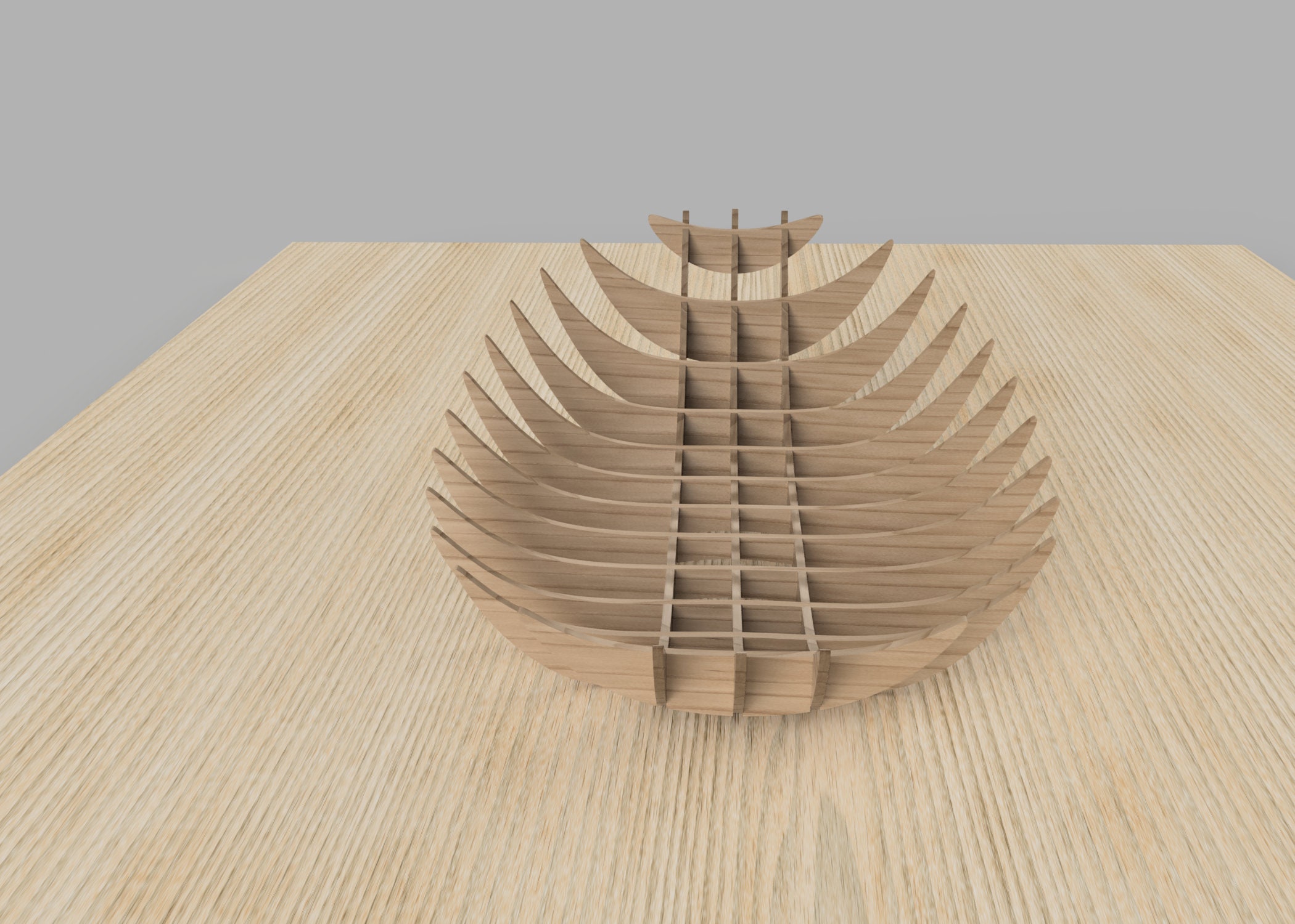 Elegant Segmented Laser Cut Fruit Bowl Vector File for Laser Cutting ...