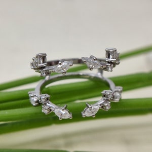 Nature Inspired Leaf and Vine Enhancer Ring, Branch Wedding Bands, Ring Enhancers and Wraps ...