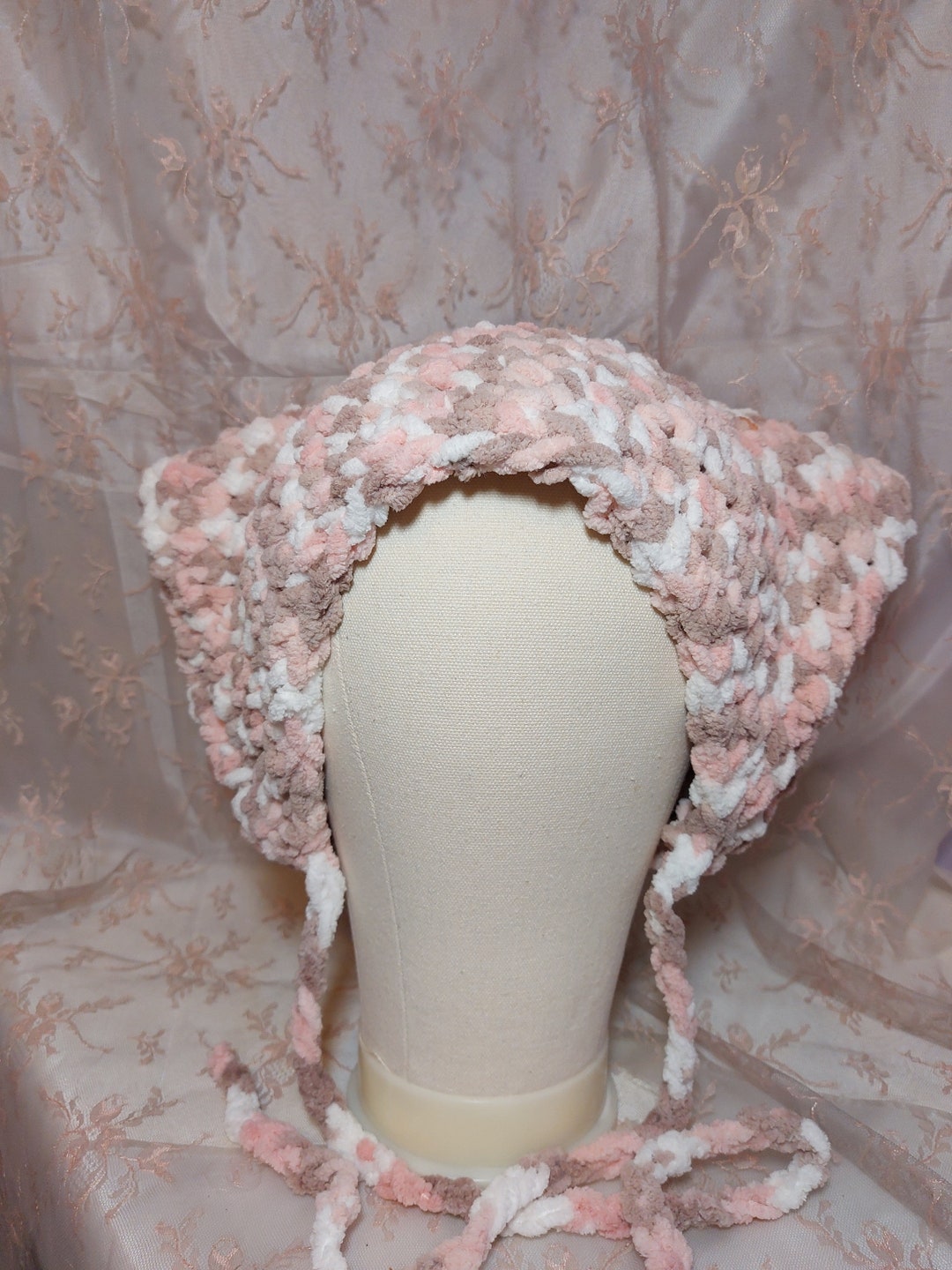 Fuzzy Oversize Cat Ear Hat Pink - Etsy
