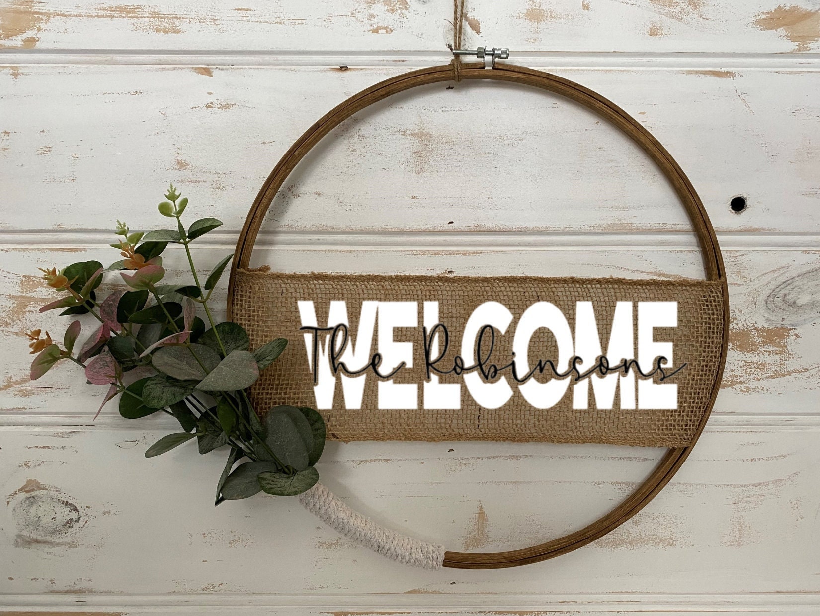 Customised Welcome Door Signs Hoop Door Signs Multiple - Etsy Australia
