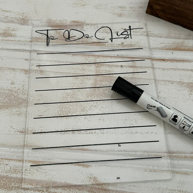 Acrylic to Do List Meal Planner Organisation Signs Multiple Designs - Etsy