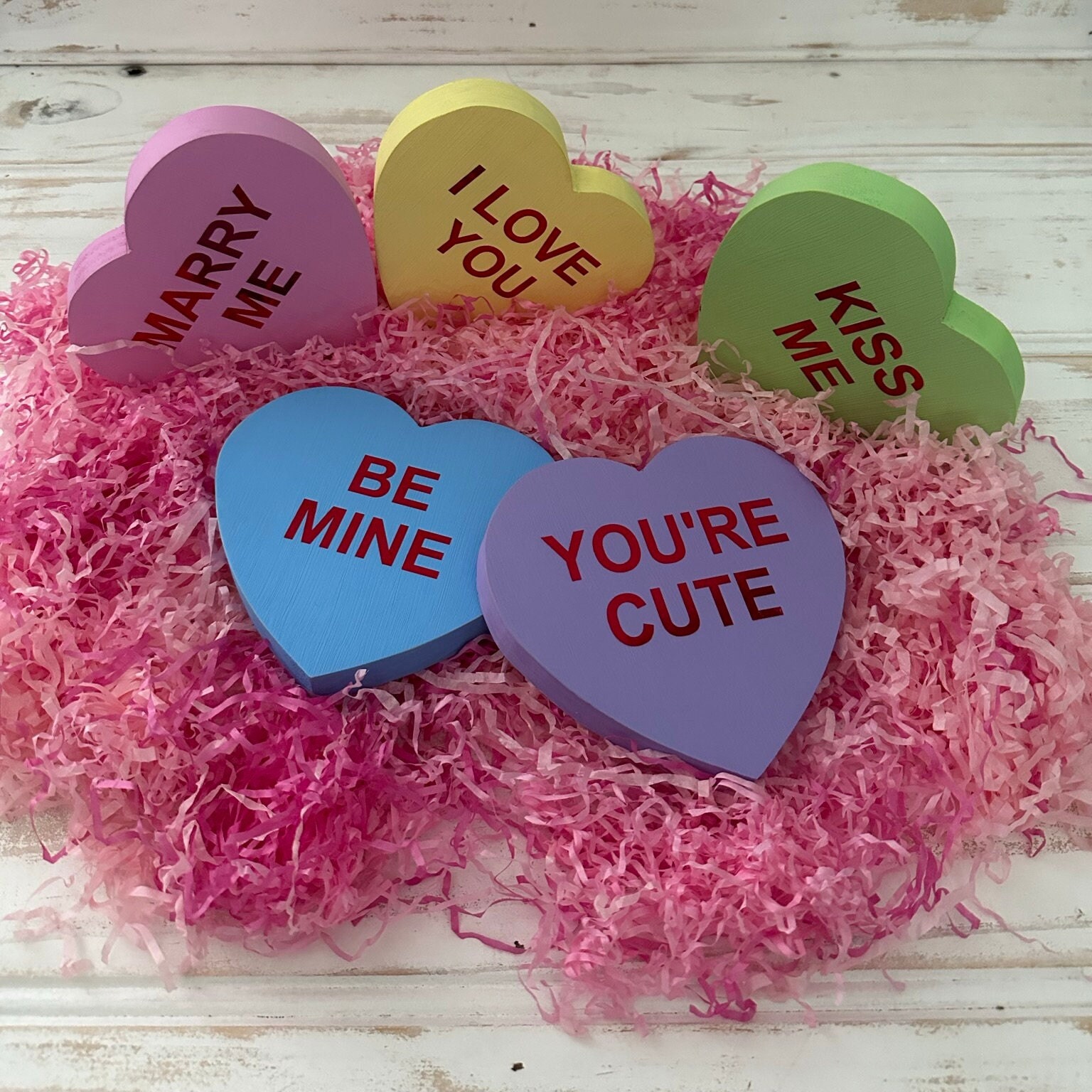 Valentine's Day Decor | Candy Hearts | Home Decorations | Conversation ...