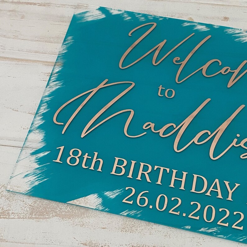 Acrylic Birthday Party Sign Event Sign Welcome Sign Wedding Sign - Etsy