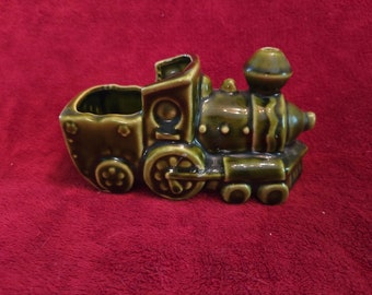 Vintage Mid Century Ceramic Train Planter Train Locomotive - Etsy