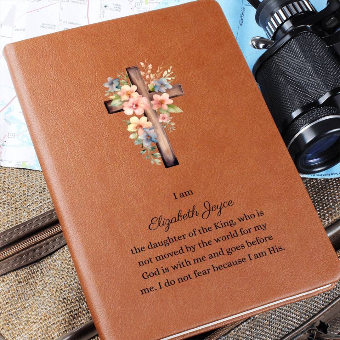 Confirmation Gift for Girls, Daughter of the King, Personalized Leather ...