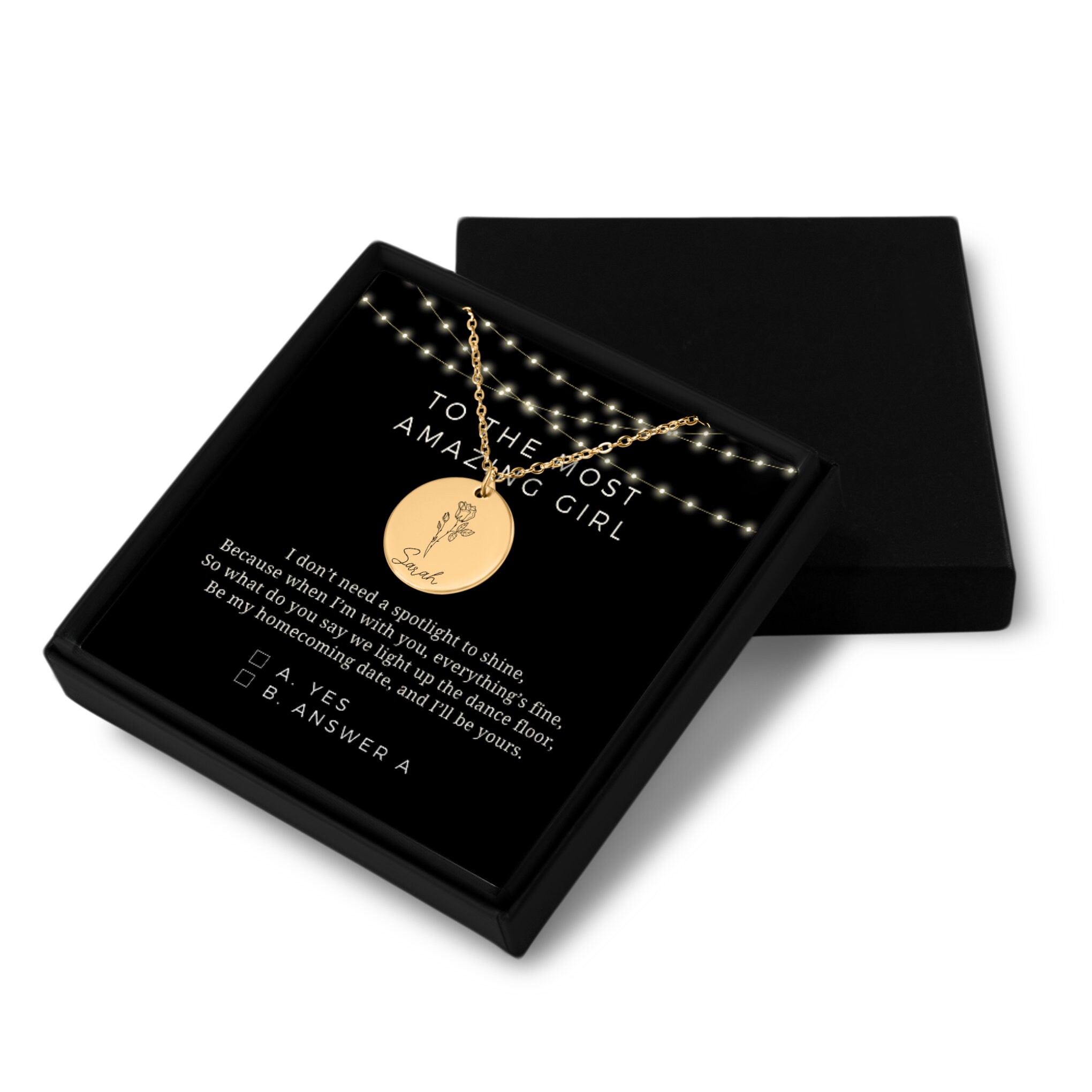 Be My Homecoming Date and I'll Be Yours Homecoming Poem Message Card ...