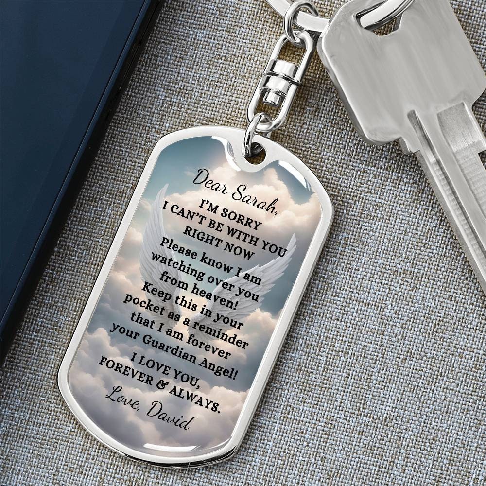 Custom Keychain Personalized Sympathy Gift in Loving Memory Loss of ...