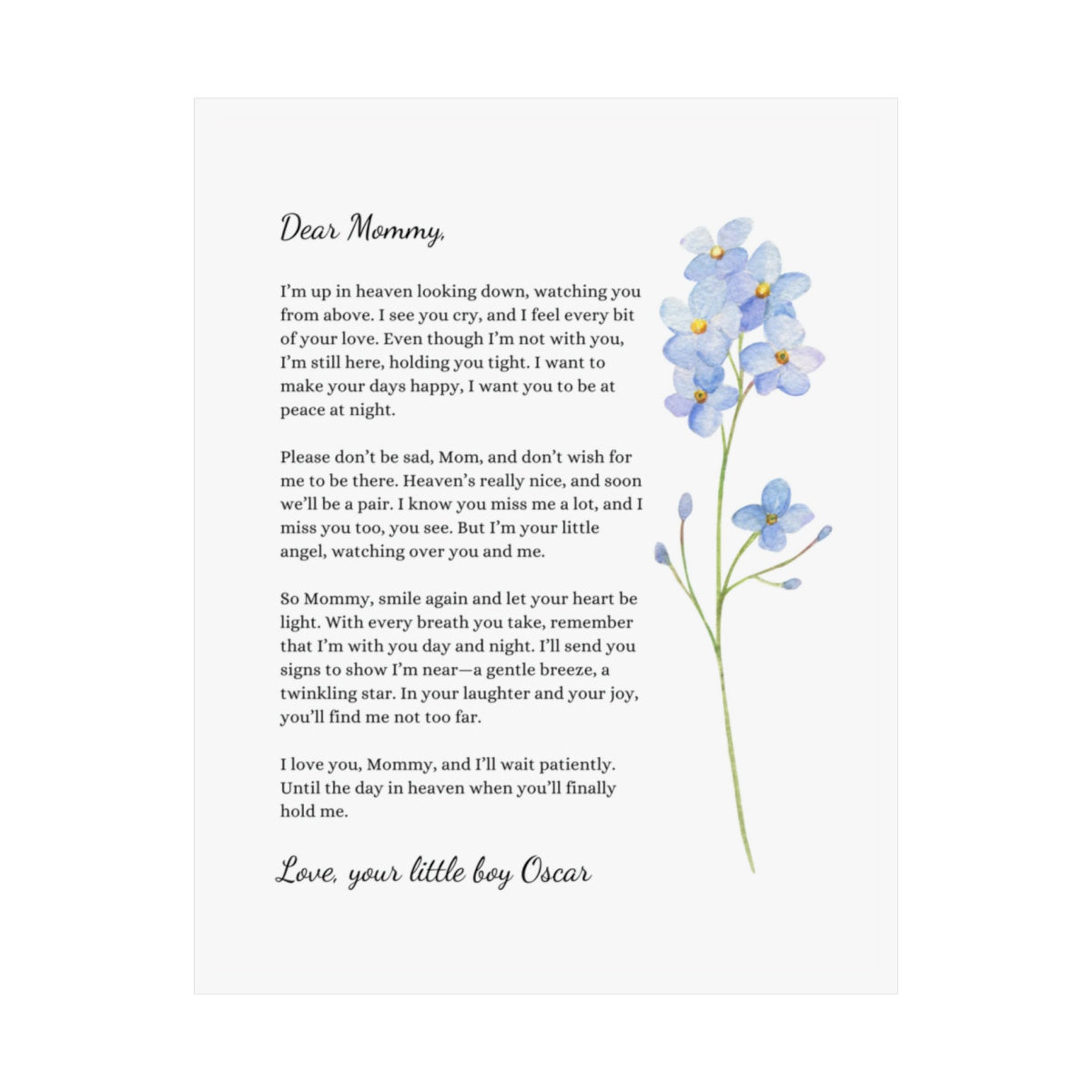 Memorial Miscarriage Condolence Sympathy Gift, Loss of Baby I'm in ...