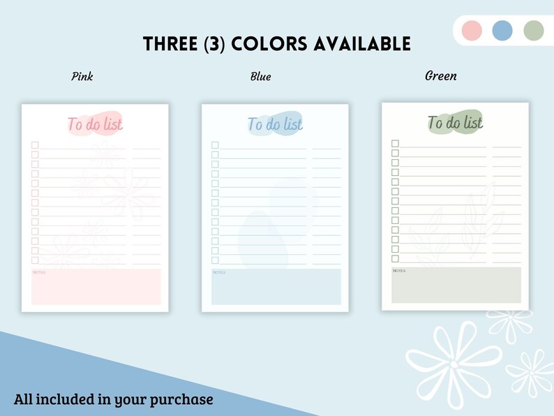 To Do List Printable, Grocery List, Study Planner, Minimal List, Pastel ...