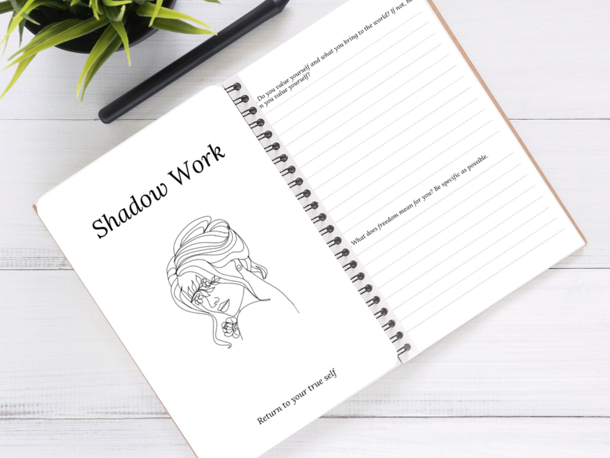 Shadow Work Journal Prompts, Printable Digital Download Workbook PDF - Etsy