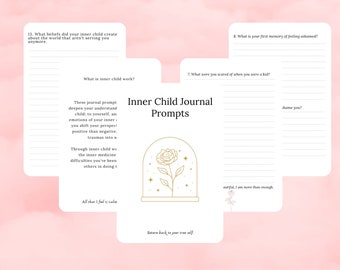 Inner Child Journal Questions, Printable Workbook, Inner Child ...