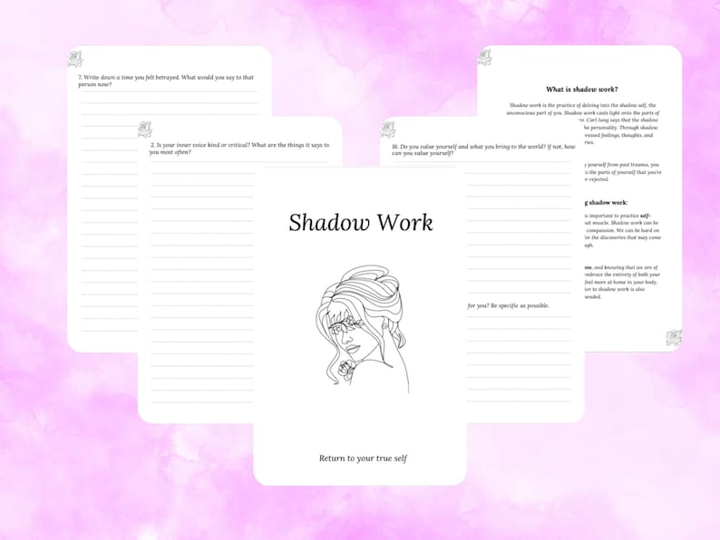 Shadow Work Journal Prompts Printable Digital Download - Etsy