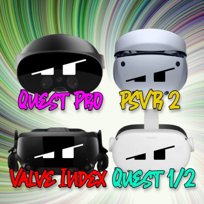 Side Eye Meta Quest 2 PSVR2 Meta Quest 3 Valve Index Decals - Etsy