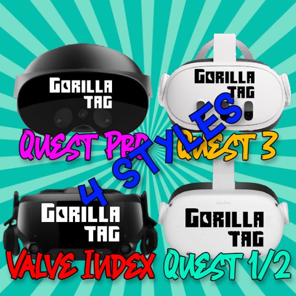 Quest 2 Gorilla Tag Stickers - Etsy