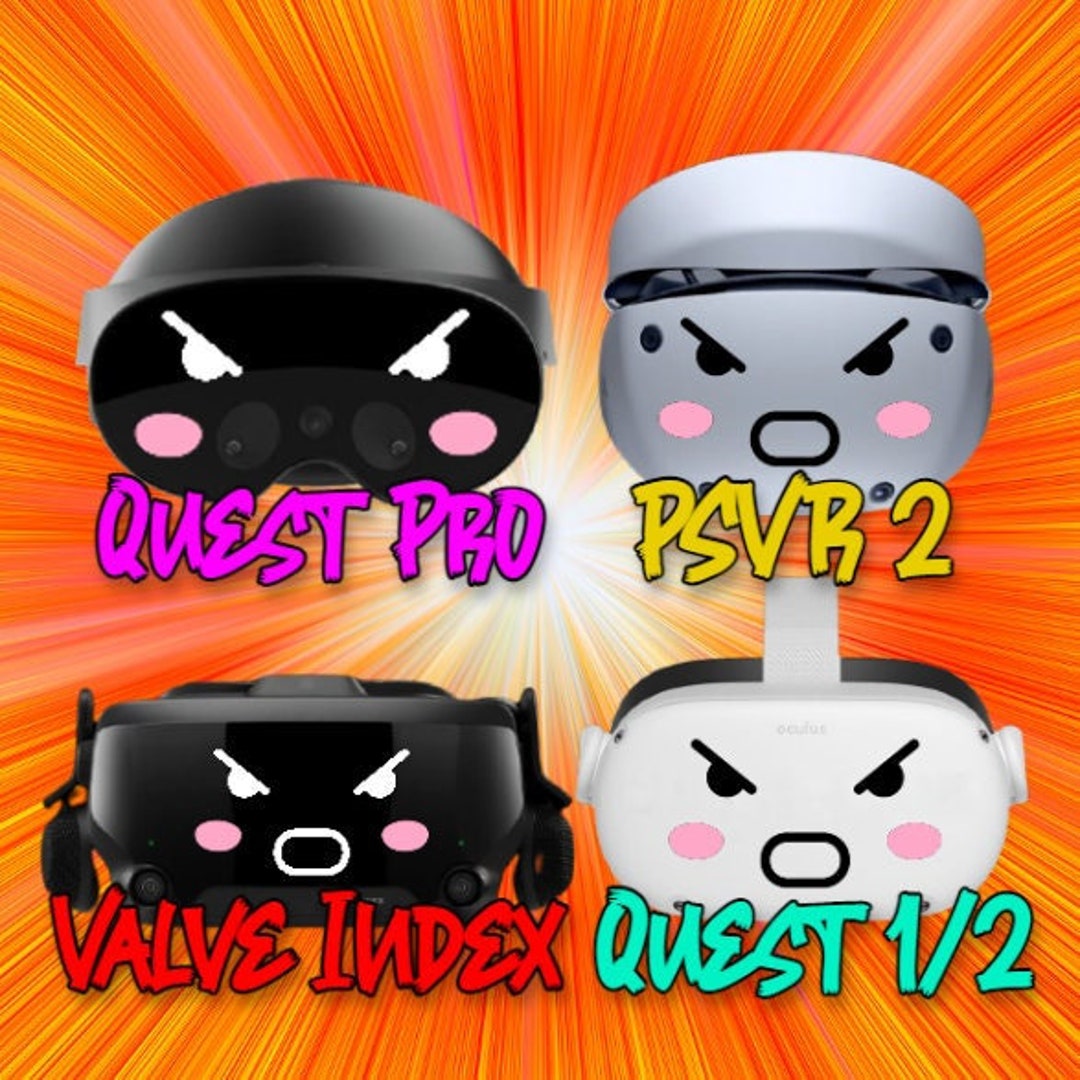 Uwu Mad Face Meta Quest 2 Meta Quest Pro Meta Quest 3 PSVR2 Valve Index ...