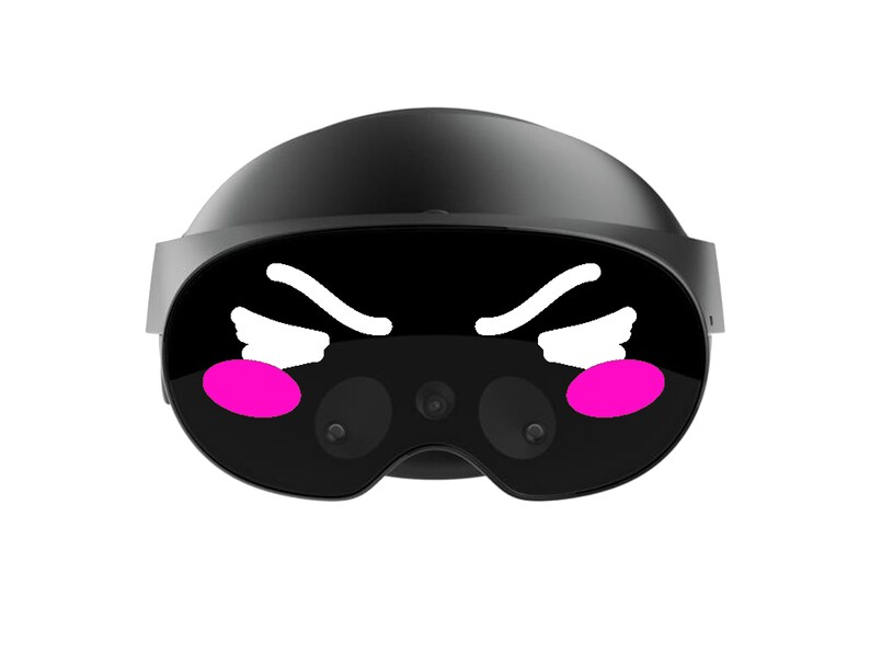 Uwu Angry Meta Quest 2 Meta Quest Pro Meta Quest 3 PSVR2 Valve Index ...