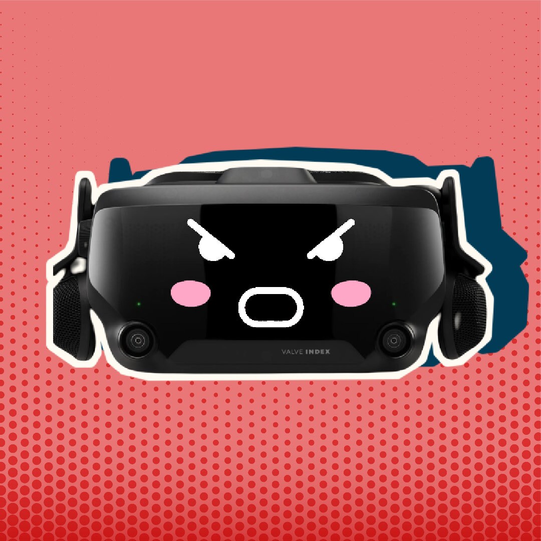 Uwu Mad Face Meta Quest 2 Meta Quest Pro Meta Quest 3 PSVR2 Valve Index ...