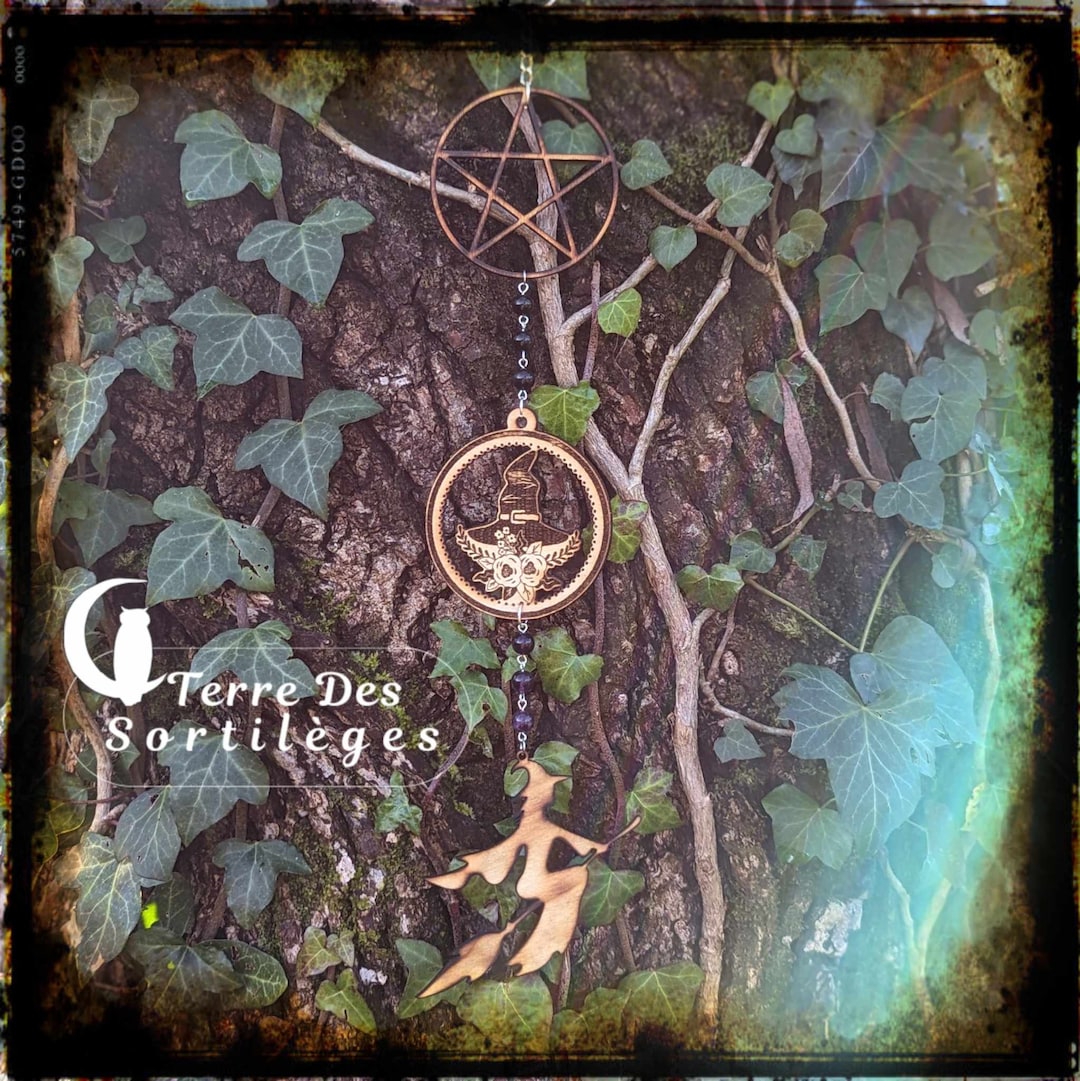 Suspension protection Pentacle Hat Witch Wicca Sabbath Magic Witchcraft ...