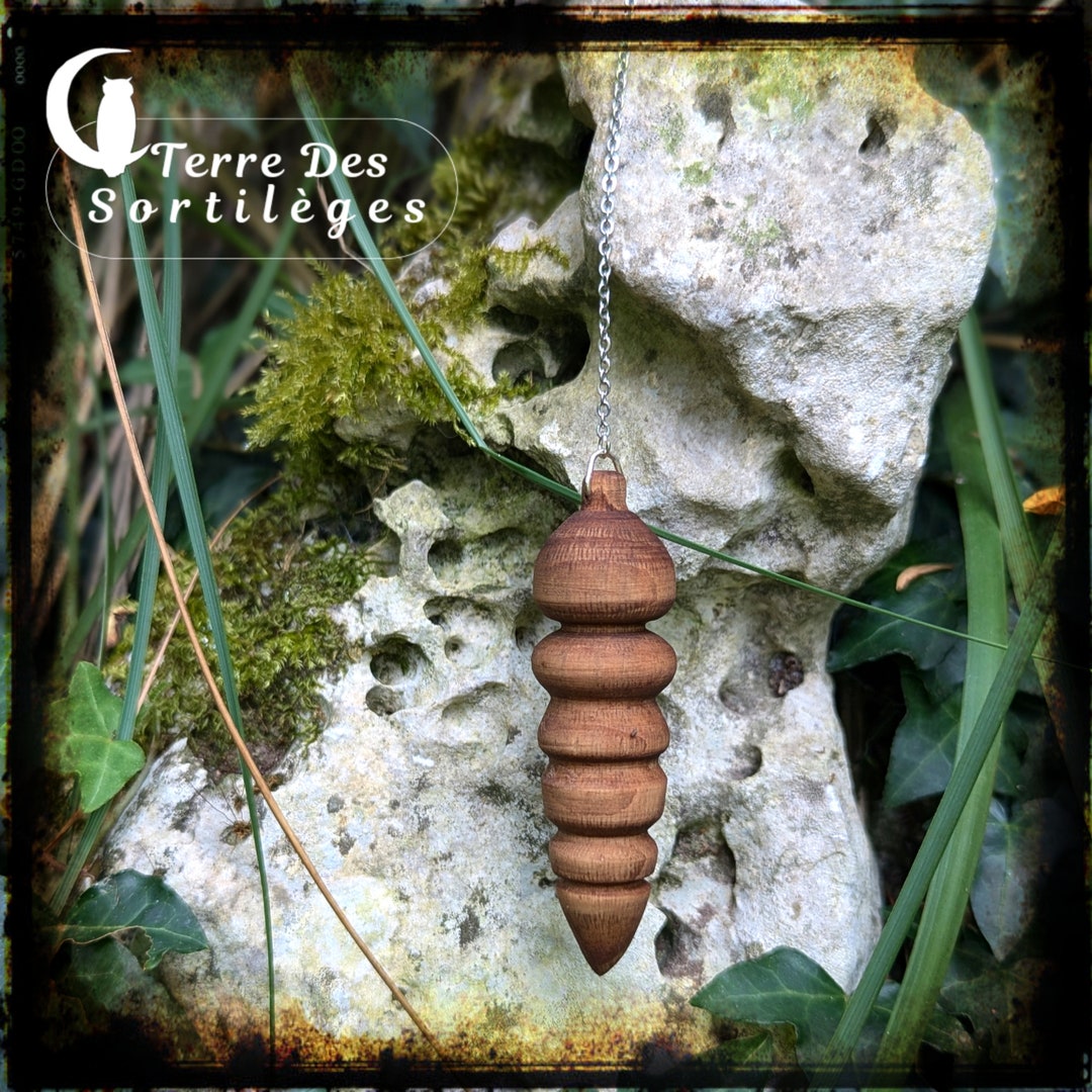 Hazel Wood Pendulum Dowsing Divination Turn by Hand Magic Tools Well ...