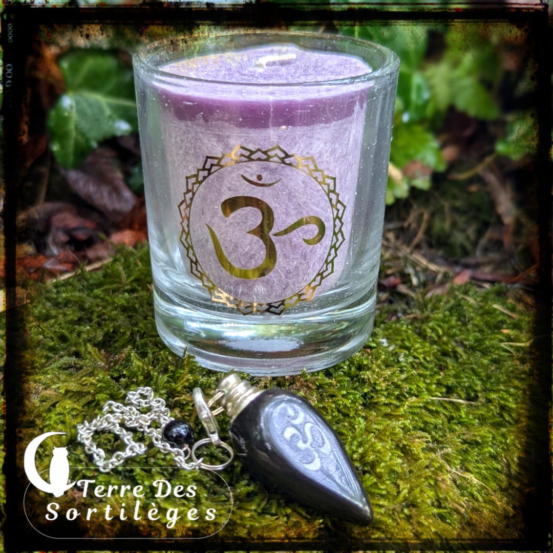 Agate Pendulum 7th Chakras With Scented Candle Dowsing Divination ...
