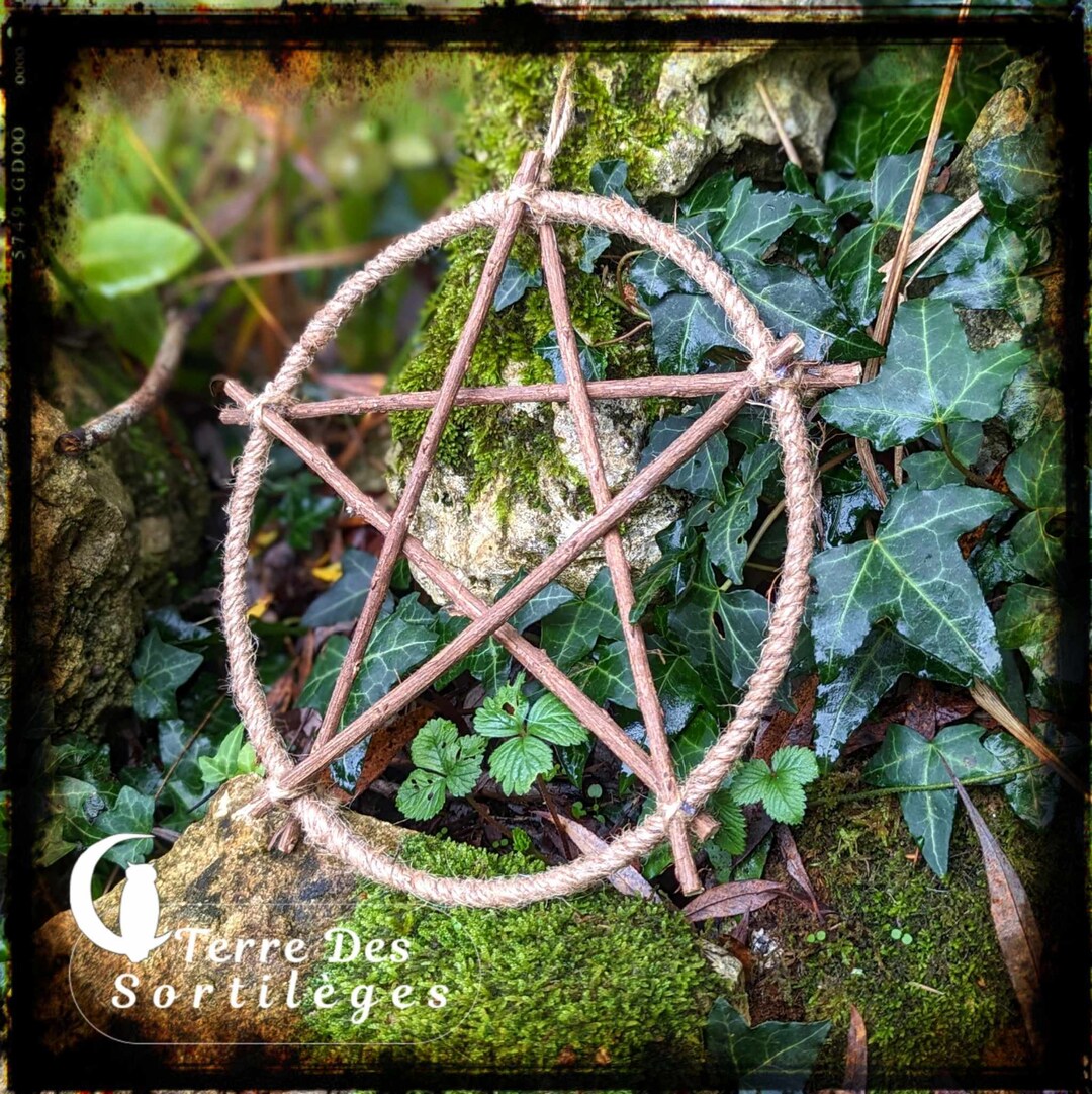 Rosemary Pentacle Circle Jute Rope Sigil Natural Magic Wicca - Etsy