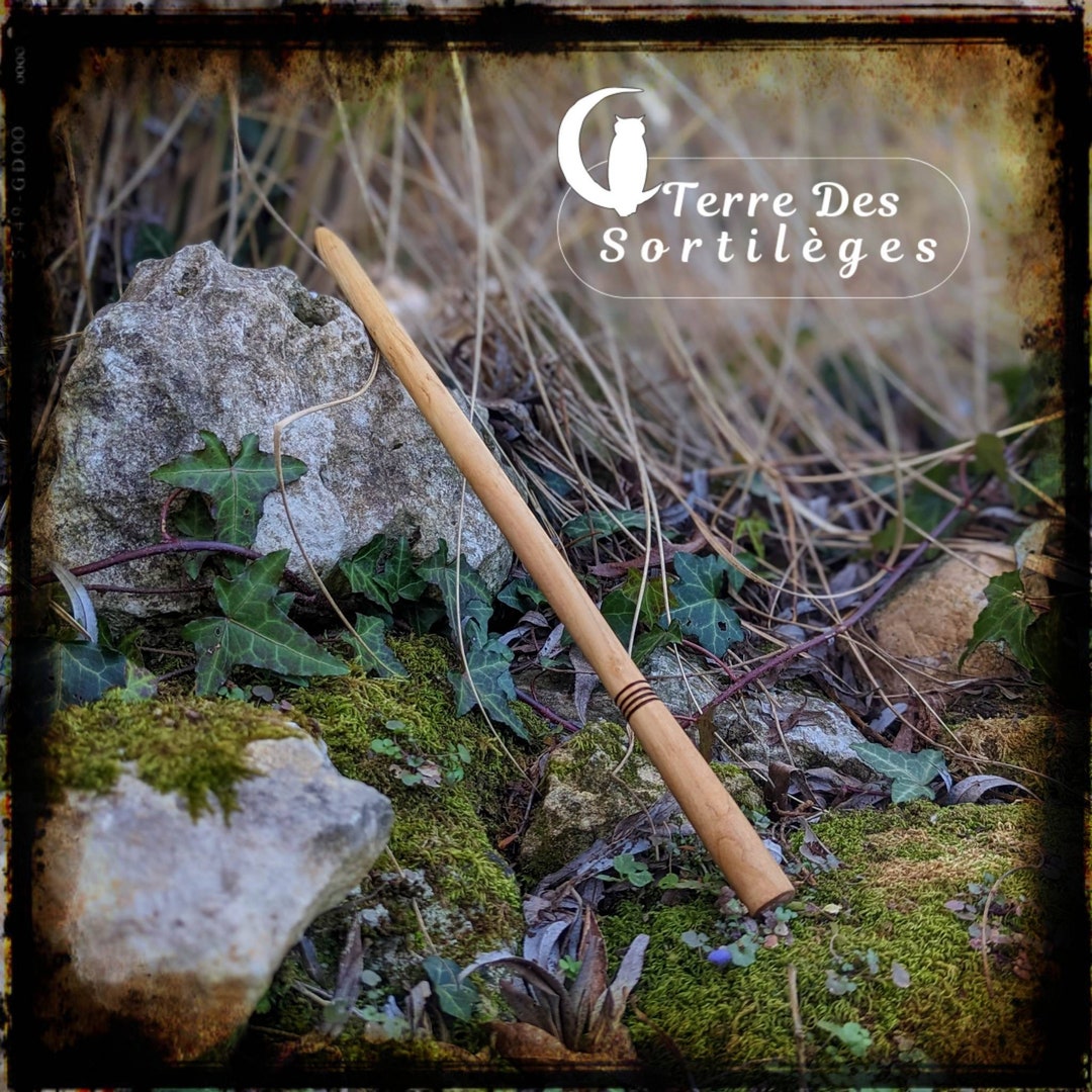 Witch's Wand Made of Wild Cherry Wood From the Lanmary Forest in White ...