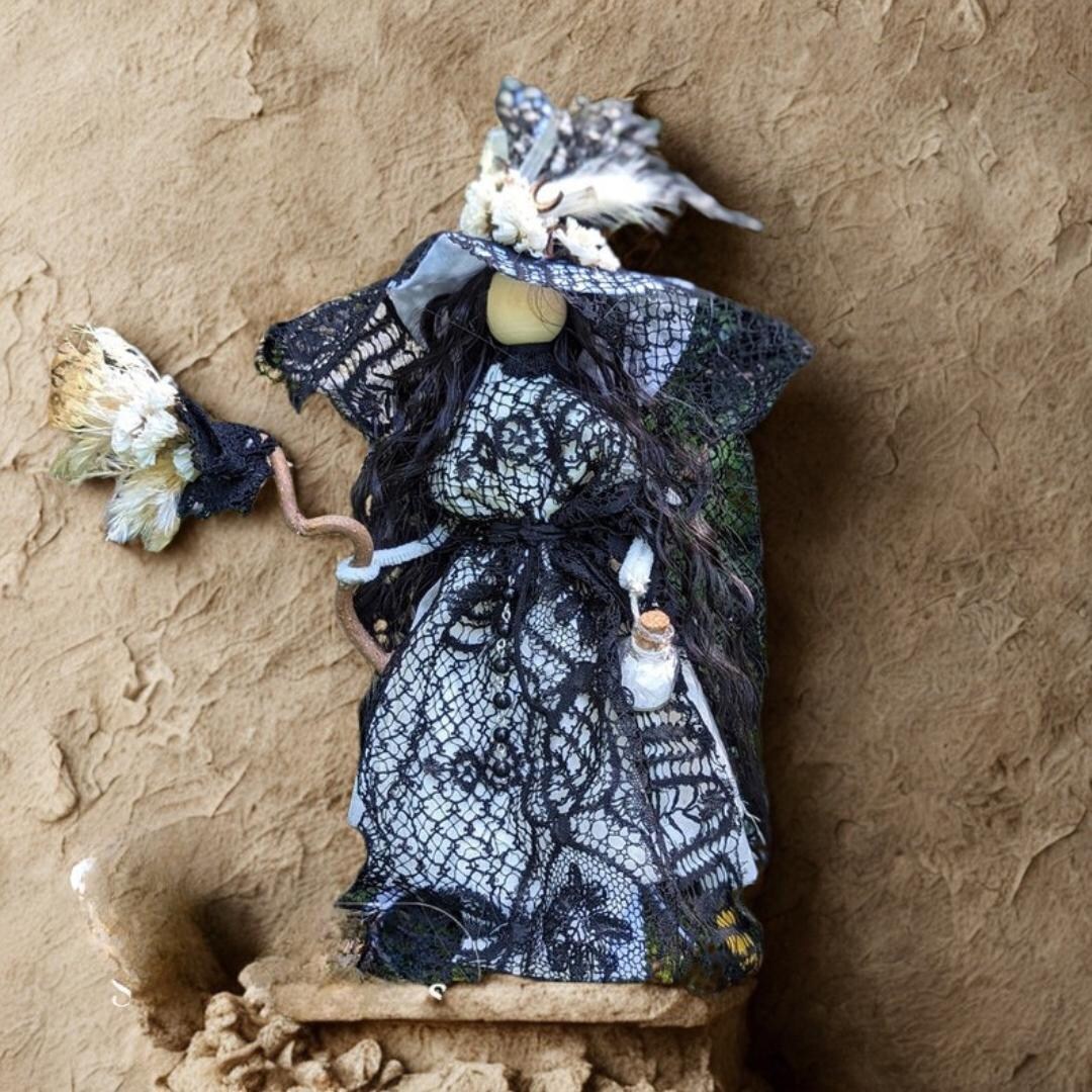 Priestess Nyx Nocturna Ritual Doll, Black Moon, 31 Cm, Talisman for ...