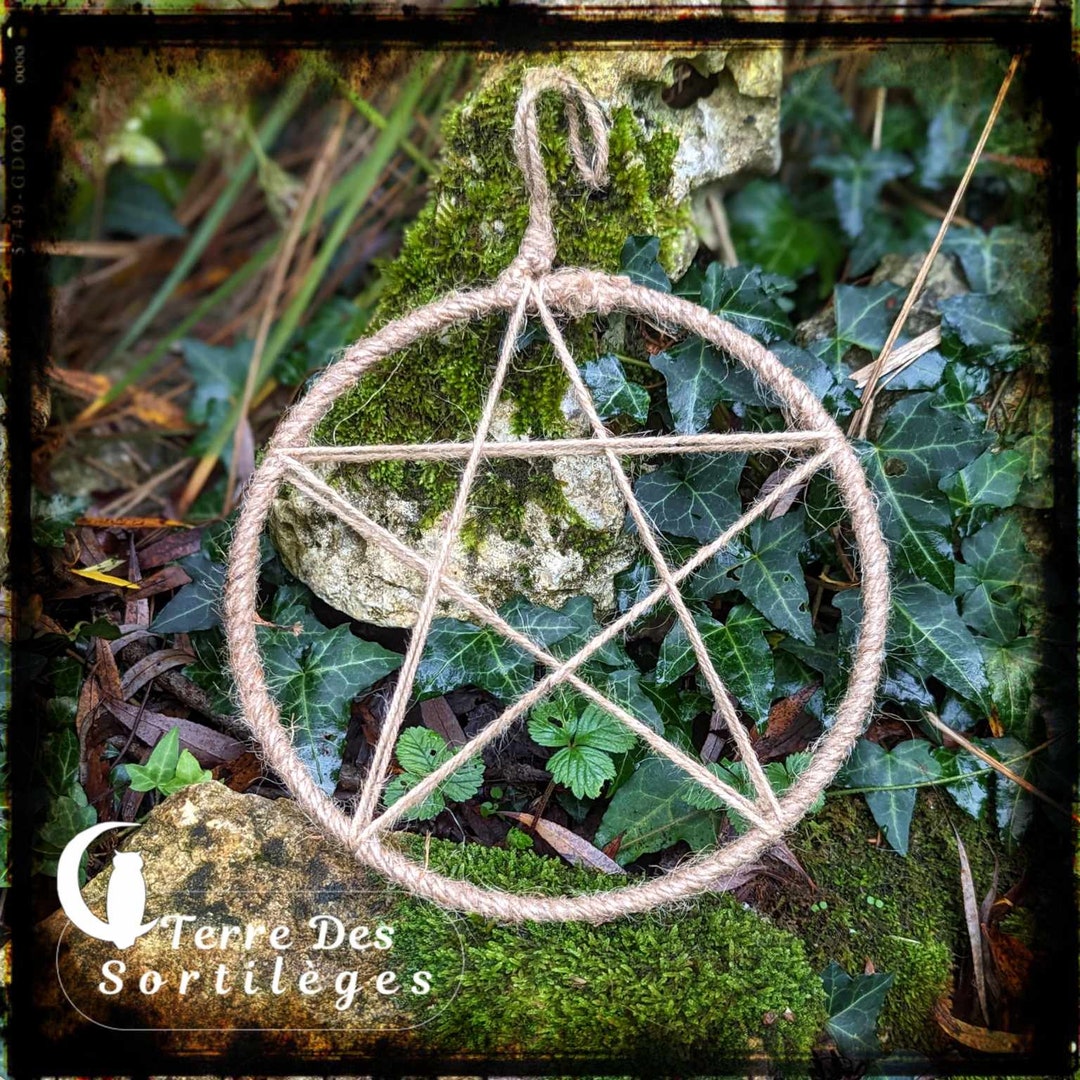 Pentacle Cercle Corde Jute Sigil Magie Naturelle Wicca Hoodoo - Etsy
