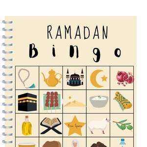 Ramadan Bingo, Ramadan Game, Ramadan Mubarak Game, Ramadan Activity ...