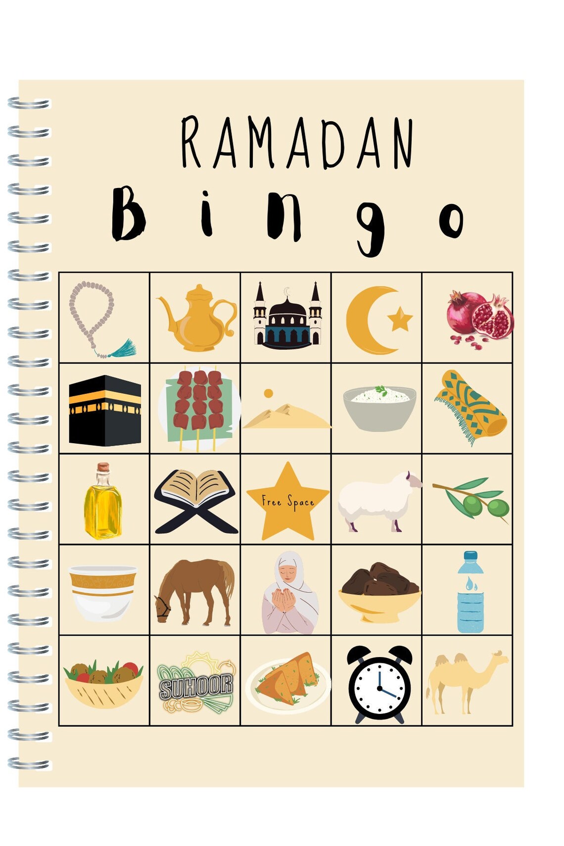 Ramadan Bingo, Ramadan Game, Ramadan Mubarak Game, Ramadan Activity ...