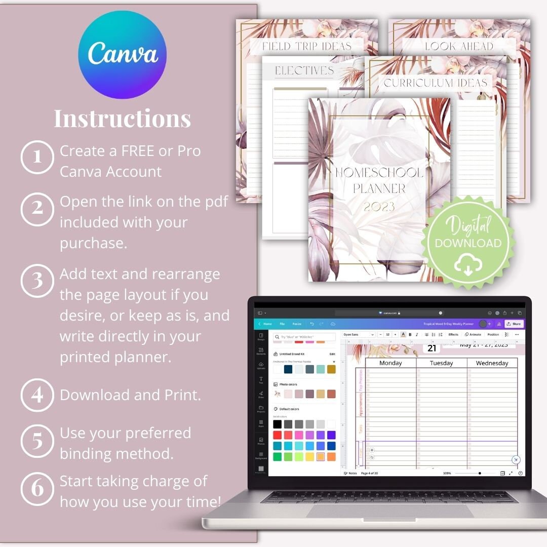 Ultimate Printable Planner BUNDLE | Printable Homeschool Planner ...