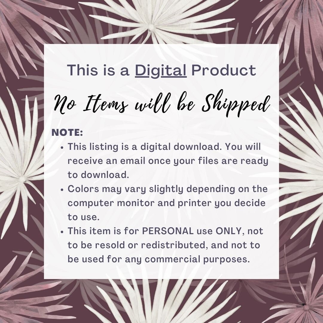 Ultimate Printable Planner BUNDLE | Printable One-year Planner ...