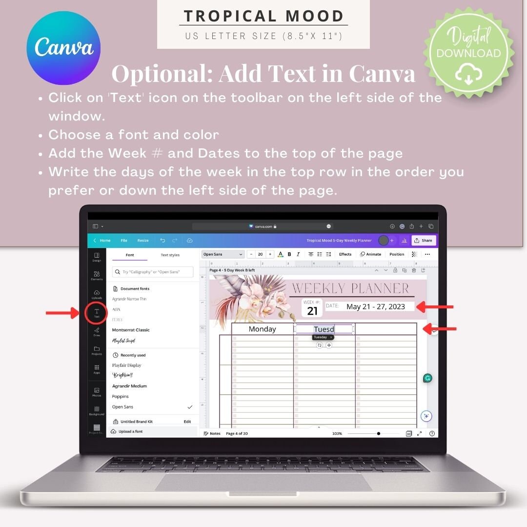 Ultimate Printable Planner BUNDLE | Printable One-year Planner ...