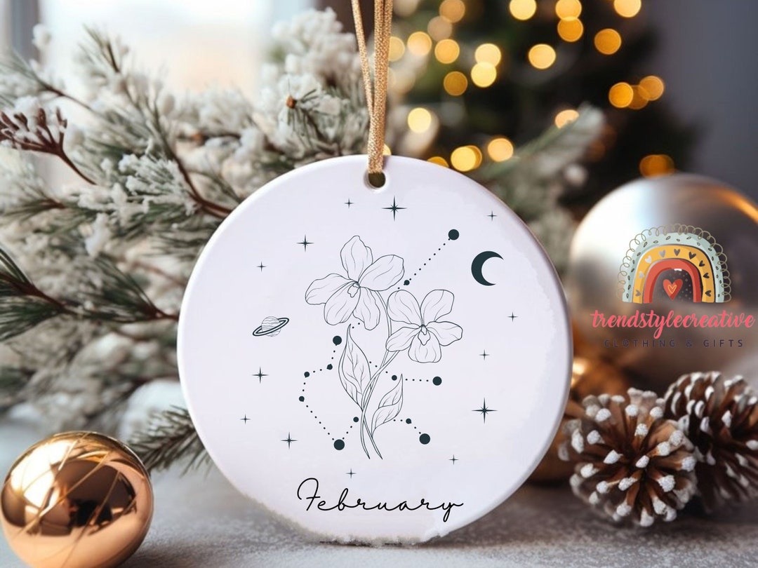 Celestial February Birth Flower Gift Violet Birth Month Christmas ...