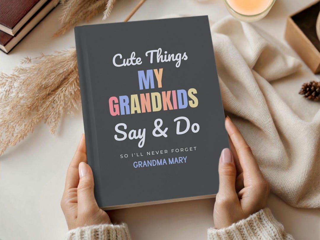Personalized Grandma Journal Grandmother Memory Book From Grandkids ...