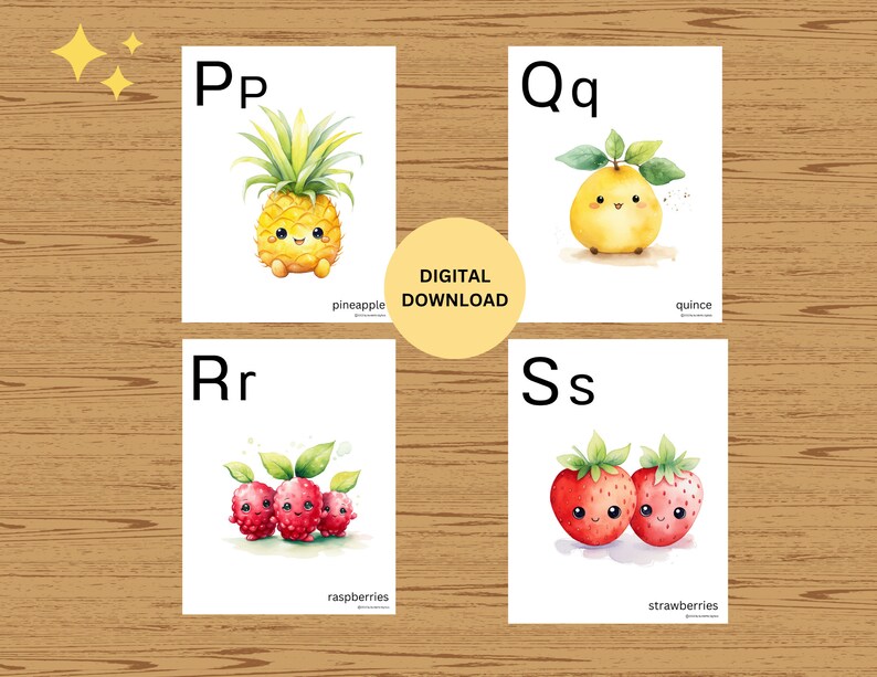 Alphabet Posters Classroom Education Children Learning Kindergarten ...