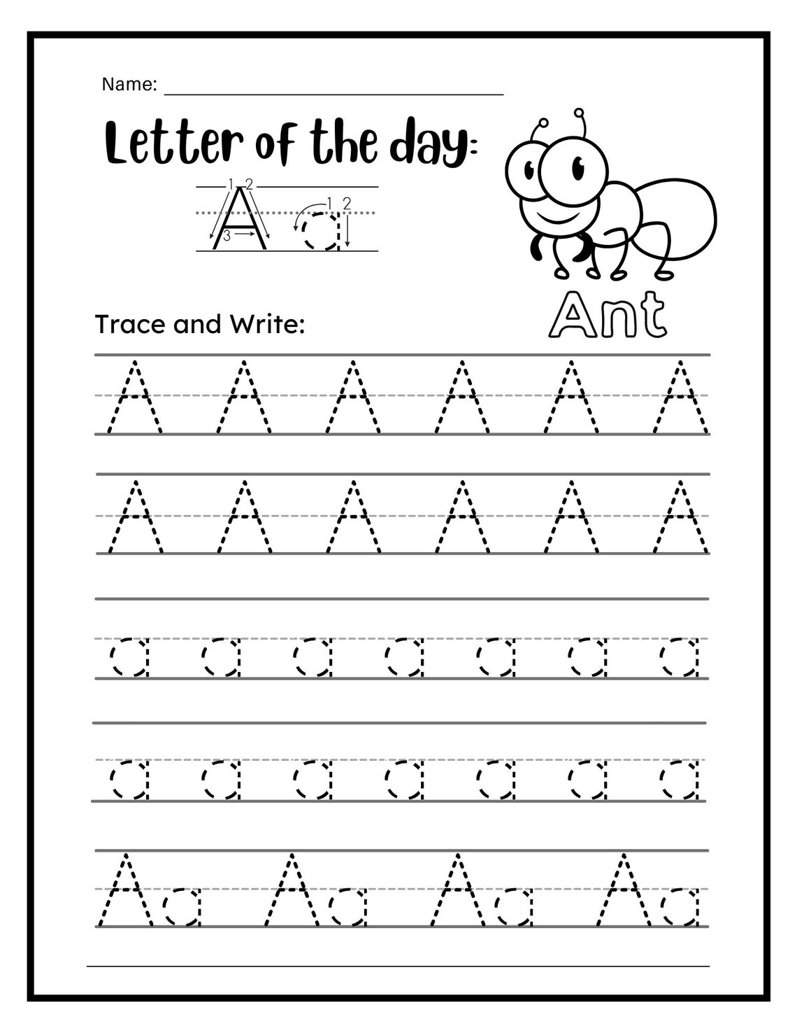 Alphabet Tracing Worksheets | Preschool Printable Worksheet | ABC ...