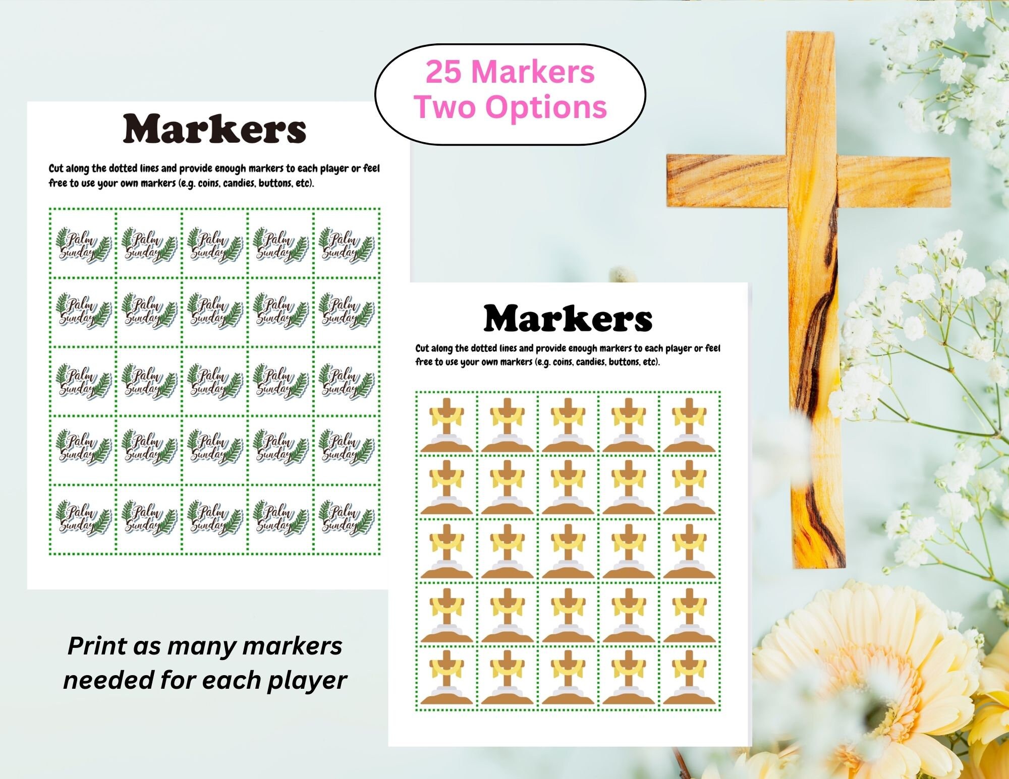 30 Easter Bingo Cards, Resurrection Bingo, Easter Bingo, Bible Bingo ...