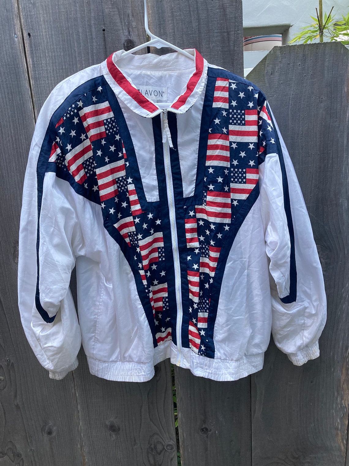 American Flag Track Jacket - Etsy
