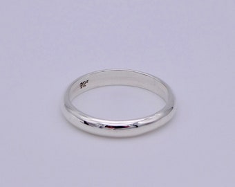 Plain Silver Band - Etsy