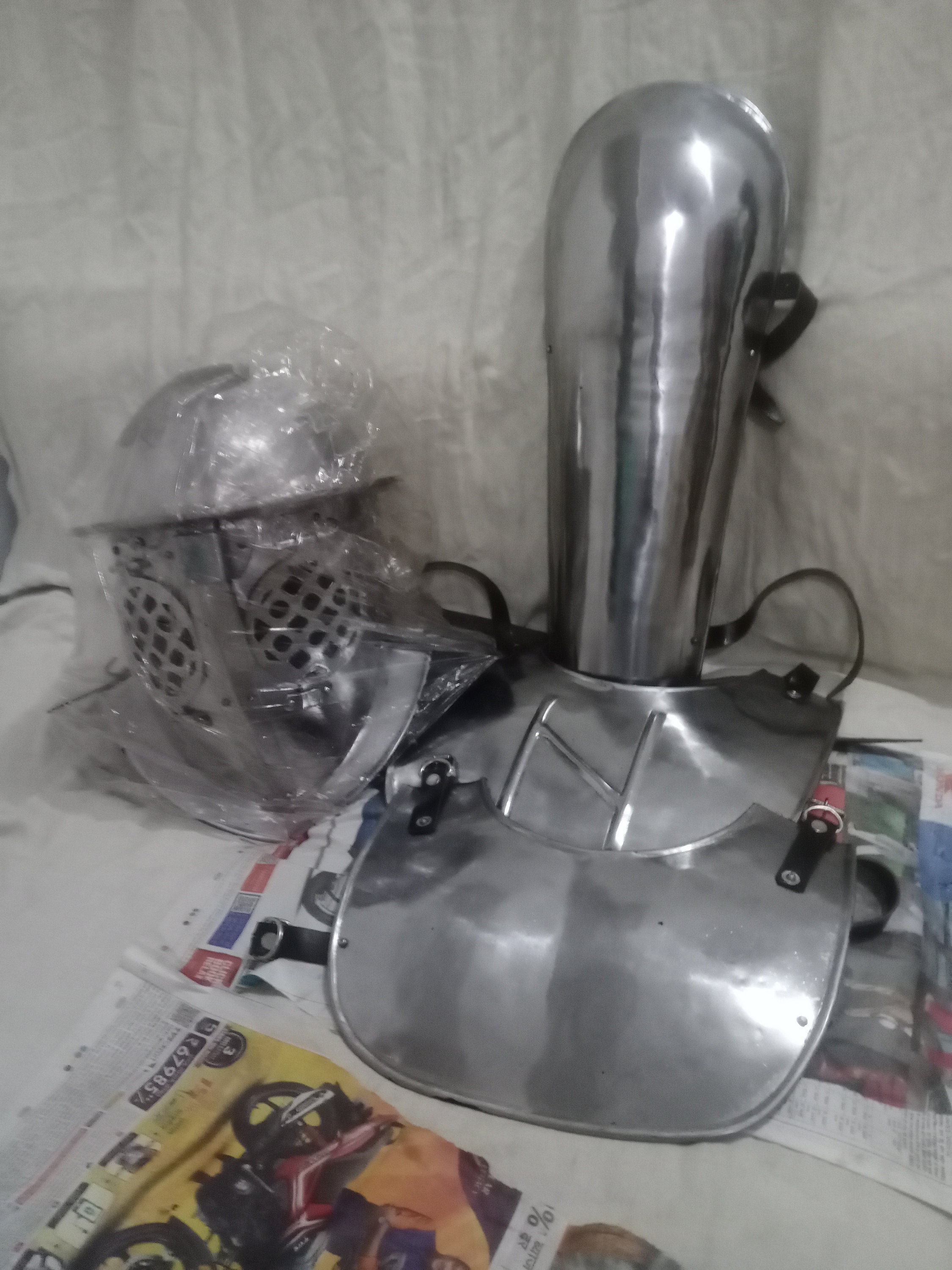 Gladiator Helmet, Chest Plate,greaves Set,provocator Helmet, Combat ...