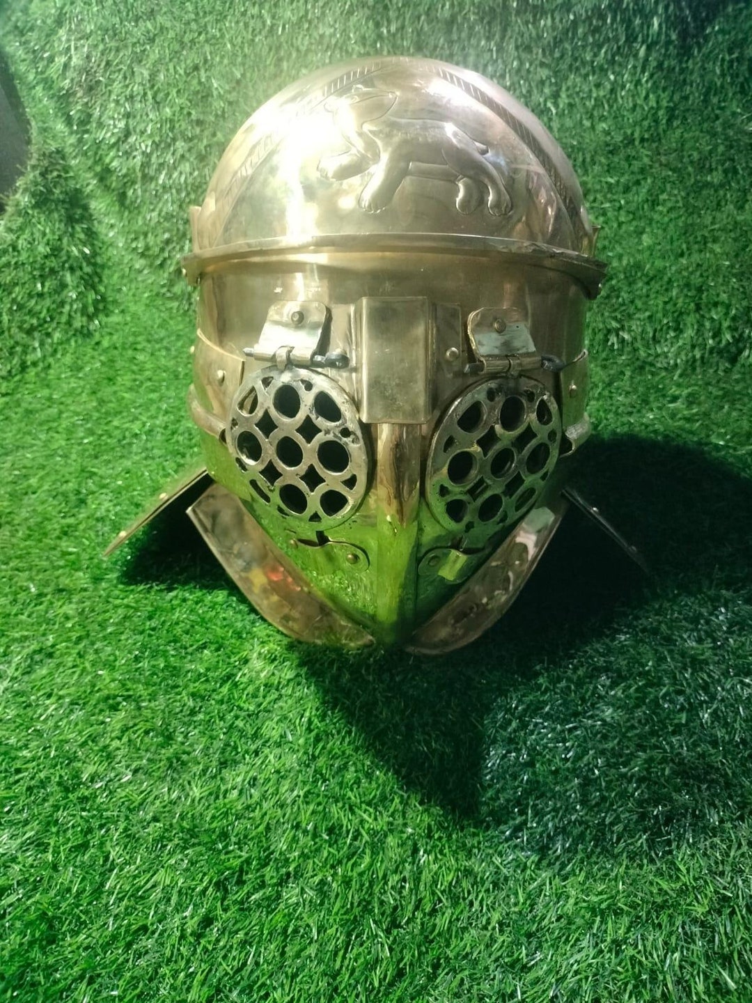 Brass Provocator Helmet,gladiator Helmet,battle Ready Helmet,gladiator ...
