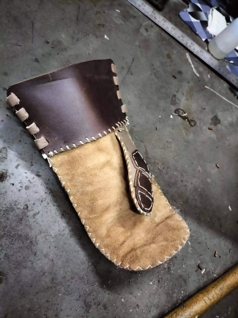 Handmade Viking Leather Gauntlets – Battle Ready Combat Mittens for ...