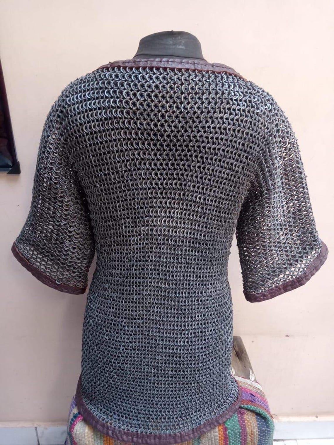 Lightweight Aluminum Chainmail Shirt – Flat Riveted 10mm Grey Mail ...