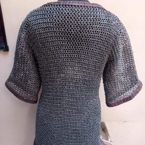 Lightweight Aluminum Chainmail Shirt – Flat Riveted 10mm Grey Mail ...