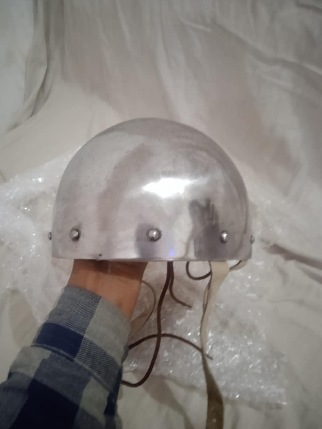 Steel Skull Cap,aka Cervelliere,medieval Helmet,battle Ready Helmet ...