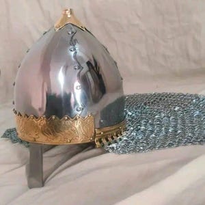 Birka Viking Helmet With Aventail – Battle Ready Combat Helmet ...