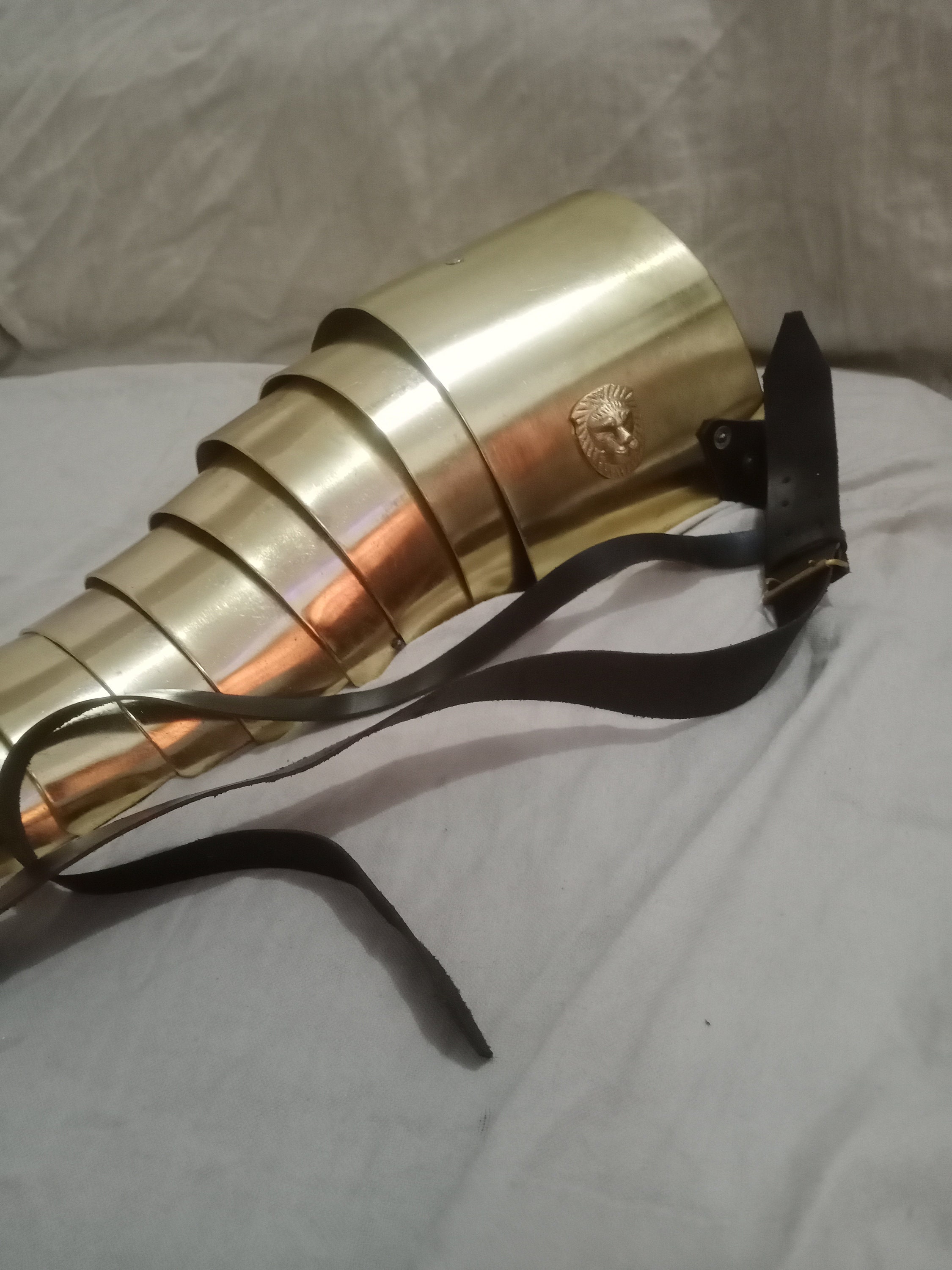 Gladiator Brass Manica 1.5mm,combat Monica,roman Gladiator Monica,gladiator Arm Protection - Etsy
