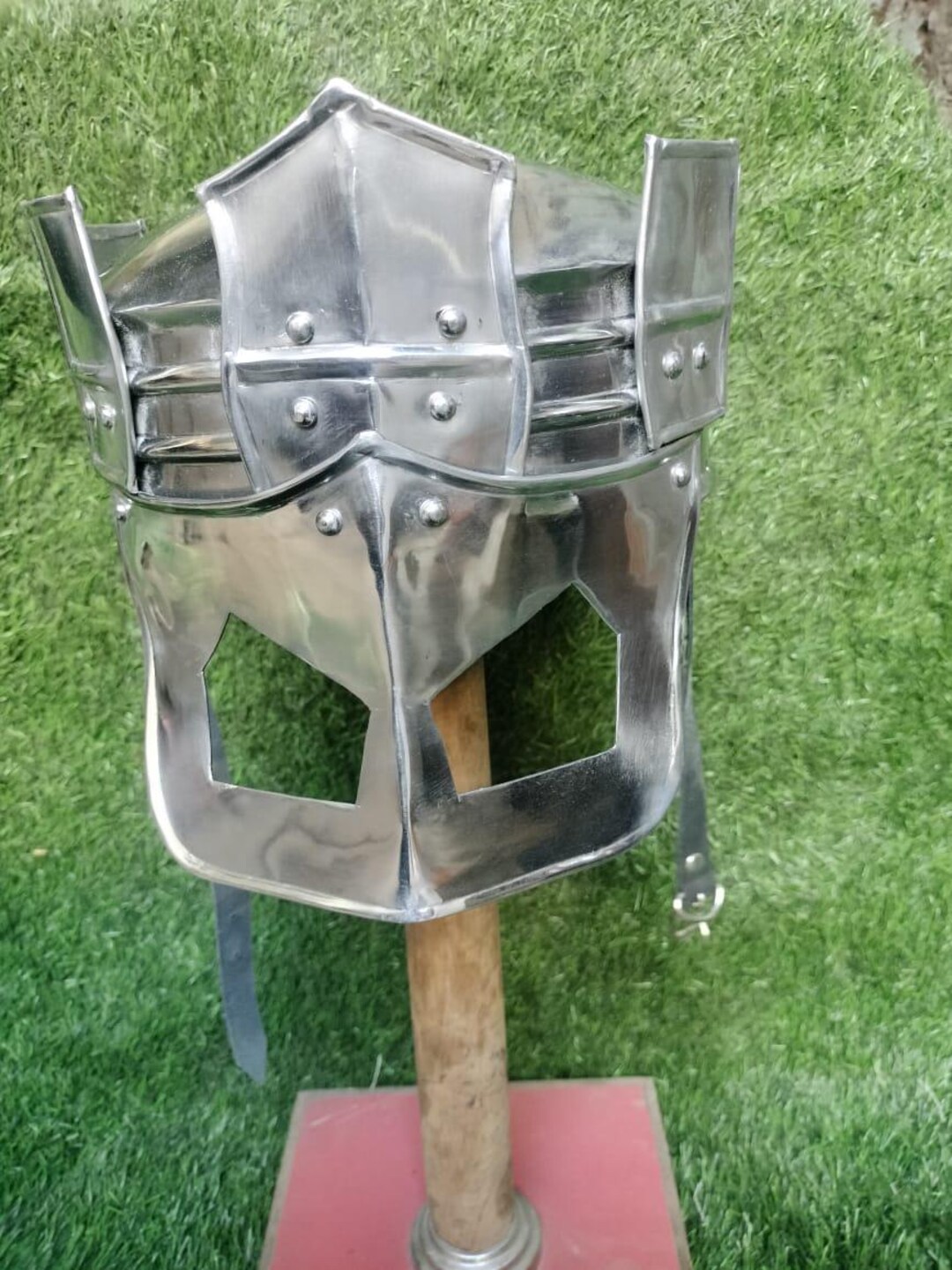 Crusader Pot Helmet Polished– Medieval Role Play Bucket Helmet | 1.2mm ...